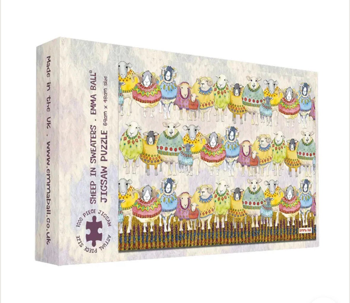 Emma Ball Sheep in Sweaters 1000 Piece Jigsaw Puzzle